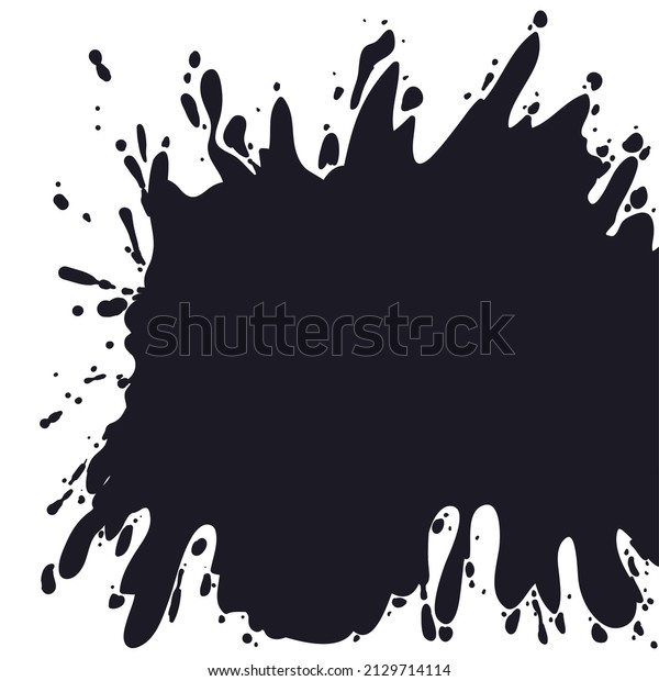 Black Splatter Design Several Drops Coming Stock Vector (Royalty Free ...