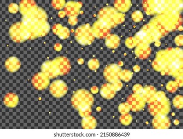 Black Spot Background Transparent Vector Bokeh Stock Vector (Royalty ...