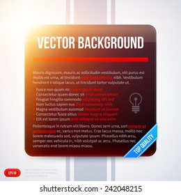 Black Square Text Background Glowing Lights Stock Vector (Royalty Free ...
