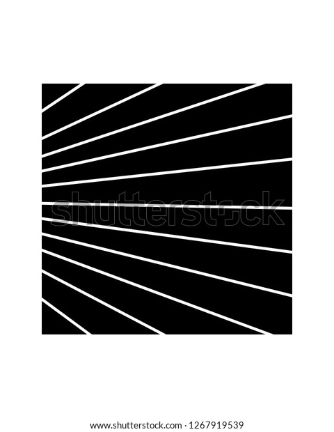 Black Square White Lines Vector Illustration Stock Vector (Royalty Free ...