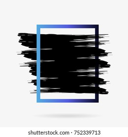 Black Stain Blue Box Stock Vector (Royalty Free) 752339713 | Shutterstock