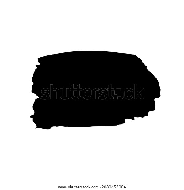 Black Stain Paint Jagged Edges Isolated Stock Vector (Royalty Free ...
