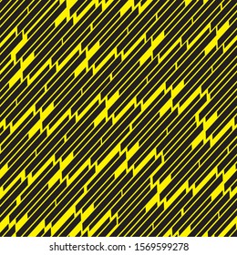 Black Stripes Pattern Yellow Background Stock Vector (Royalty Free ...