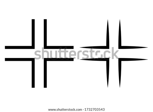 Black Symbol Enlarge Screen Stock Vector (Royalty Free) 1732703543 ...
