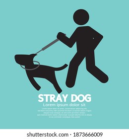 Black Symbol Stray Dog Vector Illustration Stock Vector (Royalty Free ...