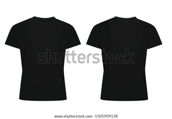 Black T Shirt Vector Illustration Stock Vector (Royalty Free ...