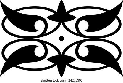 Black Tattoo Design Element Stock Vector (Royalty Free) 24275302