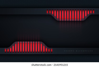 Black Tech Dimension Background Modern Texture Stock Vector (Royalty ...