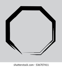 Octagon Shapes Outlines Fill Colors Fields Stock Vector (Royalty Free ...