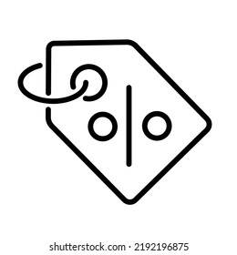 Black Thin Line Discount Icon Stock Vector (Royalty Free) 2192196875 ...
