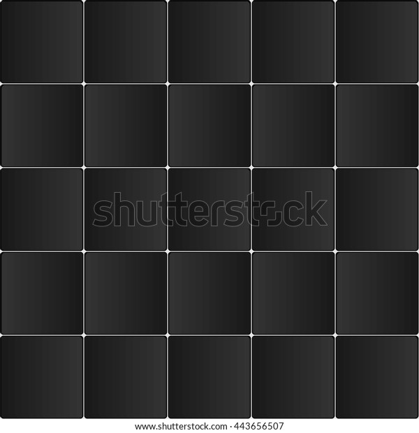 Black Tiles Textures Background Stock Vector (Royalty Free) 443656507