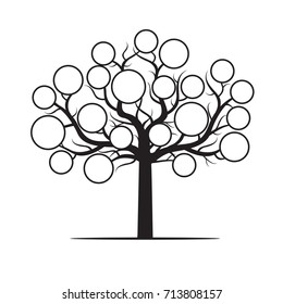 Black Tree Borders Vector Illustration Stock Vector (Royalty Free ...