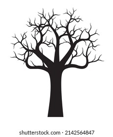 Black Tree Roots Vector Outline Illustration Stock Vector (Royalty Free ...