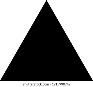 Black Triangle Drawing General Use Stock Vector (Royalty Free ...