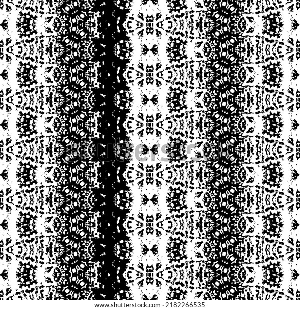 Black Tribal Pattern Doodle Ink Print Stock Vector (Royalty Free ...