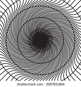 Black Twisted Circle Line Radar On Stock Vector (Royalty Free ...