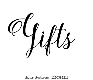 Typography Calligraphy Word Art Text Graphic Stock Vector (Royalty Free ...