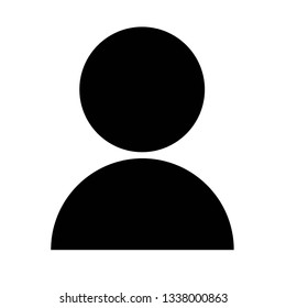 Black User Vector Icon Use On Stock Vector (Royalty Free) 1338000863 ...