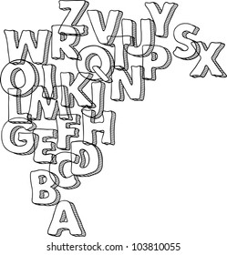 424 Bacground With Letters Vector Images, Stock Photos & Vectors ...