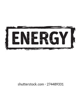 Black Vector Grunge Stamp Energy Stock Vector (Royalty Free) 274489331 ...