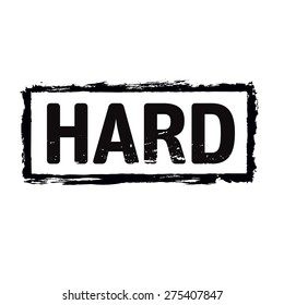 Black Vector Grunge Stamp Hard Stock Vector (Royalty Free) 275407847 ...