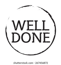 Black Vector Grunge Stamp Well Done Stock Vector (Royalty Free ...