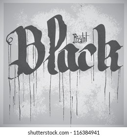 Black Vector Word Calligraphy Style Stock Vector (Royalty Free ...