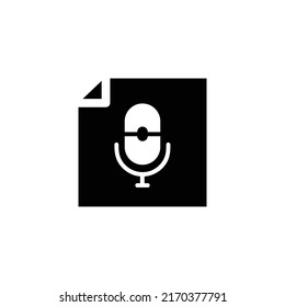 Black Voice Notes Icon Design Isolated Stock Vector (Royalty Free ...