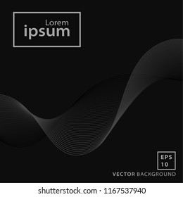 Black Wave Background Stock Vector (Royalty Free) 1167537940 | Shutterstock
