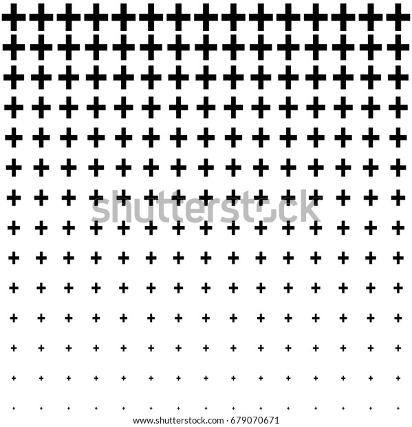 Black White Abstract Plus Sign Seamless Stock Vector (Royalty Free ...
