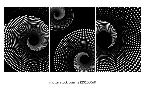 Black White Abstract Posters Vector Design Stock Vector (Royalty Free ...