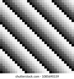 Black White Abstract Seamless Pixel Pattern Stock Vector (Royalty Free ...