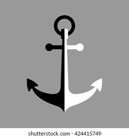 Nautical Anchor Isolated White Background Ship: เวกเตอร์สต็อก (ปลอดค่า ...