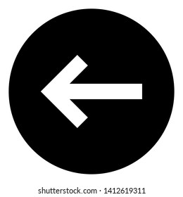 Black White Arrow Button Stock Vector (Royalty Free) 1412618846 ...