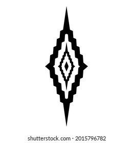 Black White Aztec Icon Set Ethnic Stock Vector (Royalty Free ...