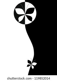 Black White Background Cover Stock Vector (Royalty Free) 119852014 ...