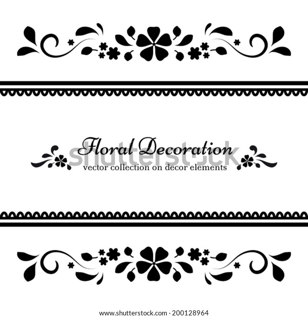 Black White Background Ornamental Divider Abstract Stock Vector ...