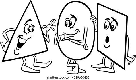 Black White Cartoon Vector Illustration Funny Stock Vector (Royalty ...