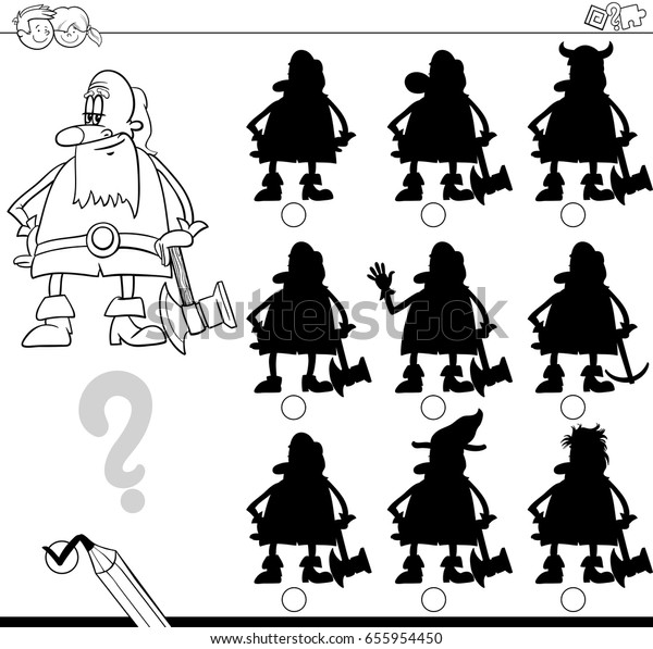 Black White Cartoon Vector Illustration Finding Stock Vector (Royalty ...