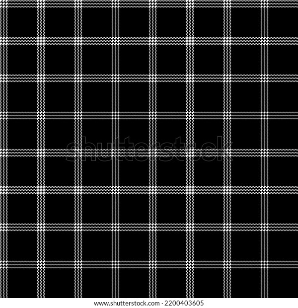 Black White Check Fabric Texture Simple Stock Vector (Royalty Free ...