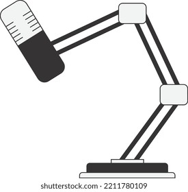 Black White Condenser Microphone Vector Illustration Stock Vector ...