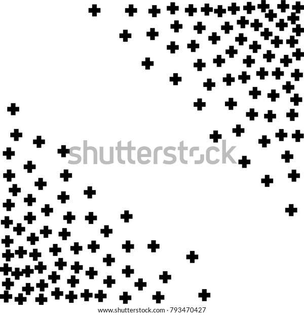 Black White Cross Pattern Background Vector Stock Vector (Royalty Free ...