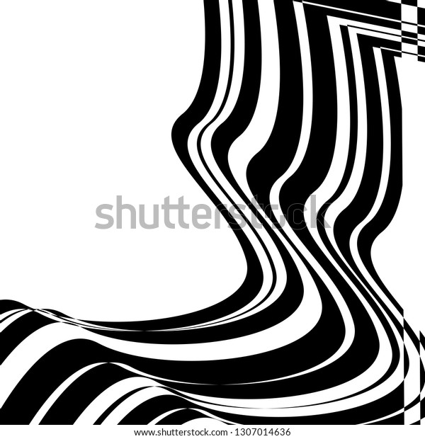 Black White Curved Lines Template Cpvers Stock Vector (Royalty Free ...