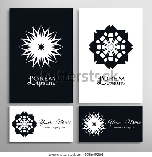 Black White Design Element Decorative Ornament Stock Vector (Royalty ...