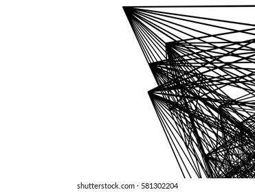 Black White Edge Shapes Lines Background Stock Vector (Royalty Free ...