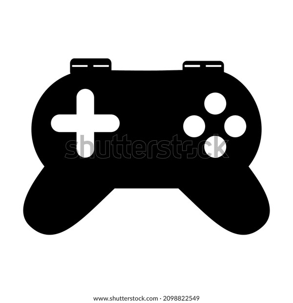 Black White Game Icon Simple Attractive Stock Vector (Royalty Free ...