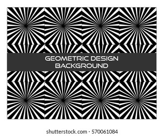 Black White Geometric Design Background Stock Vector (Royalty Free ...