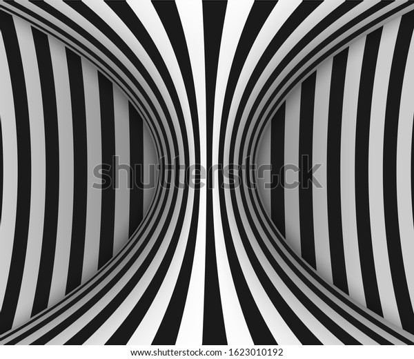Black White Horizontal Lines Optical Illusion Stock Vector (Royalty Free) 1623010192 | Shutterstock