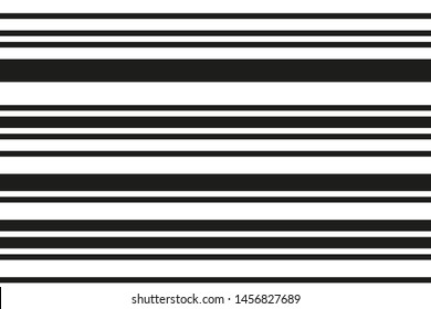 Black White Horizontal Stripes Geometric Pattern Stock Vector (Royalty ...