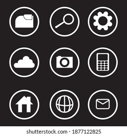 Black White Icons Set Stock Vector (Royalty Free) 1877122825 | Shutterstock